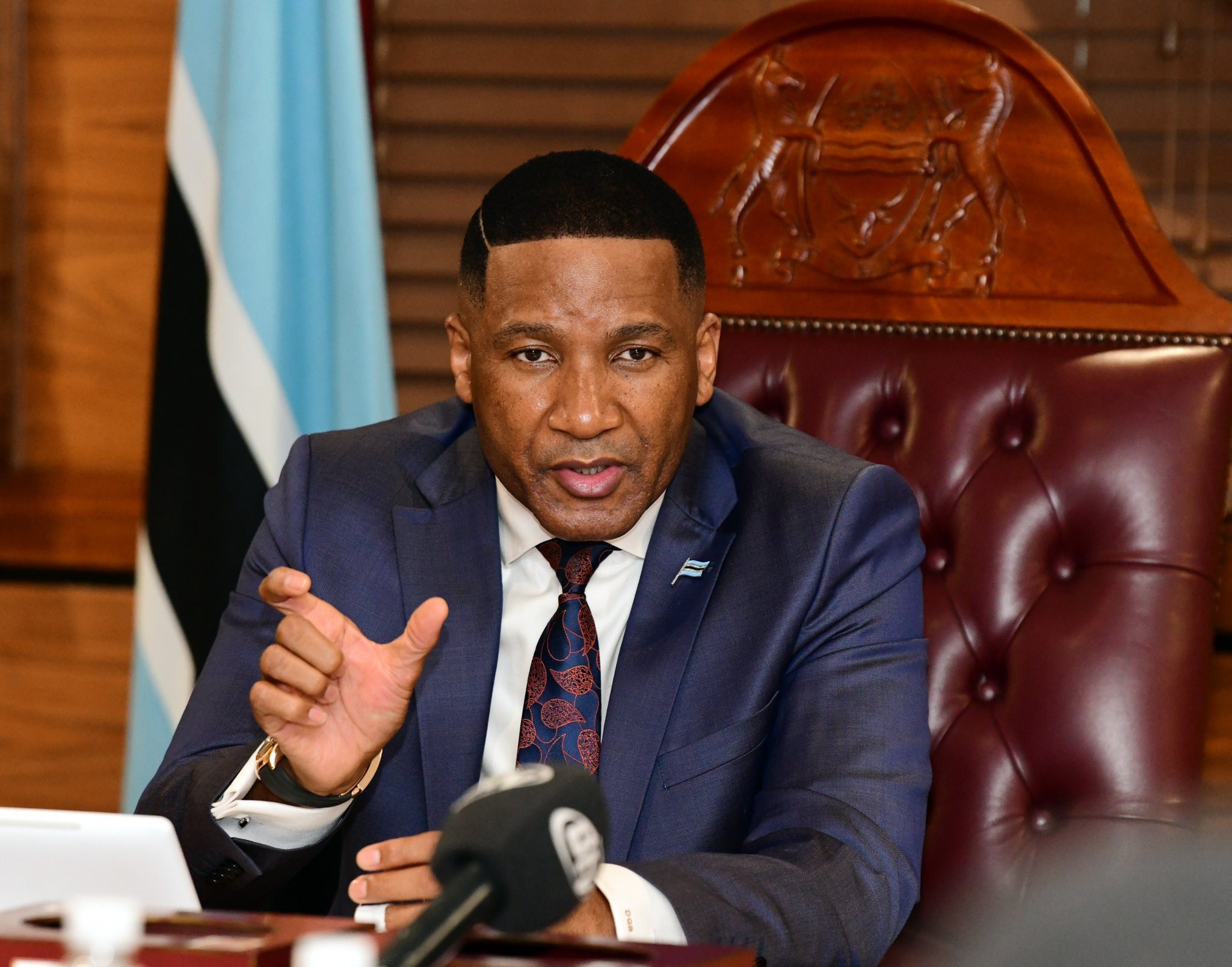 President Duma Boko Meets World Economic Forum Director to Strengthen ...