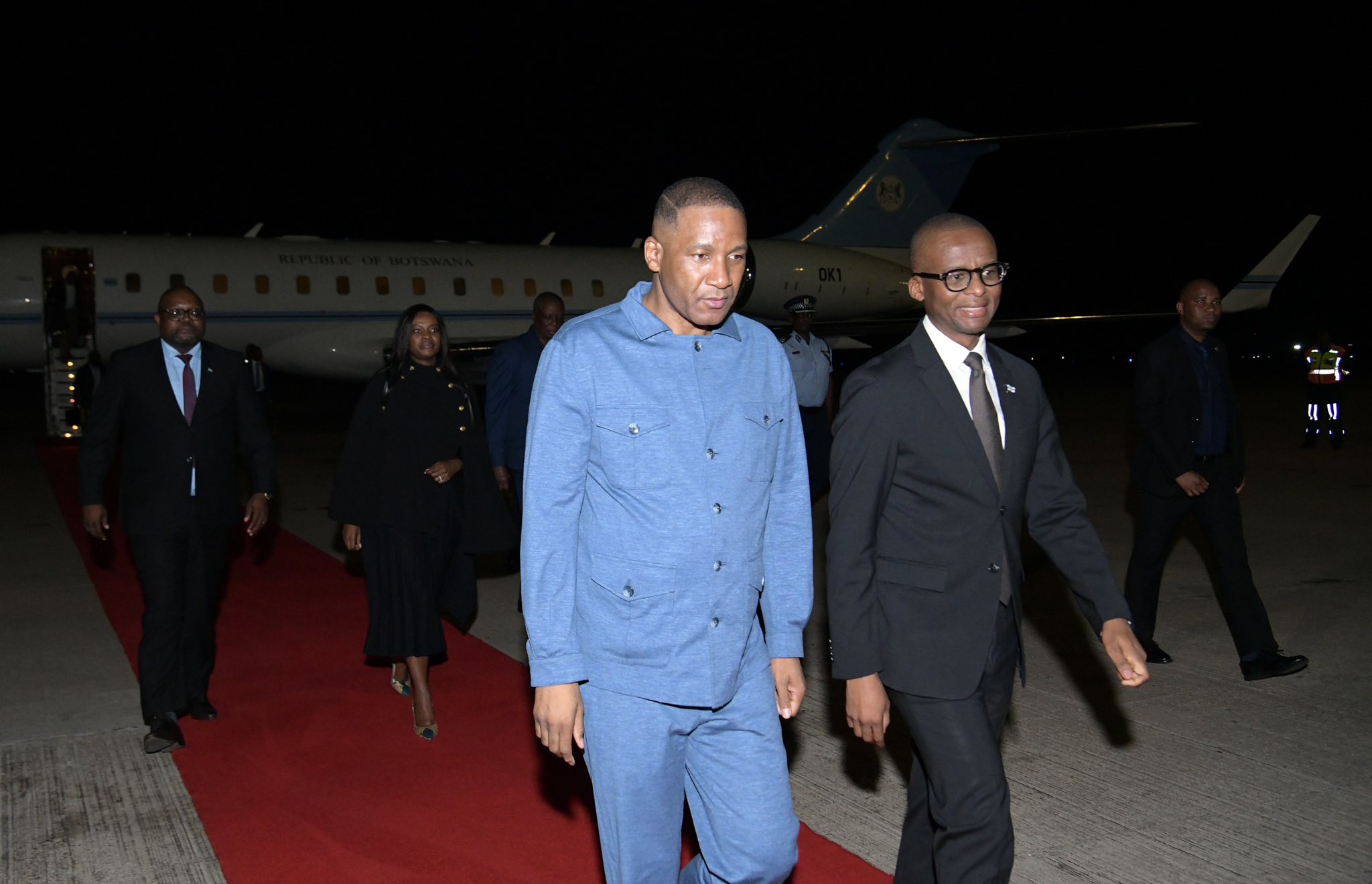 President Duma Gideon Boko Returns to Gaborone After Strategic ...