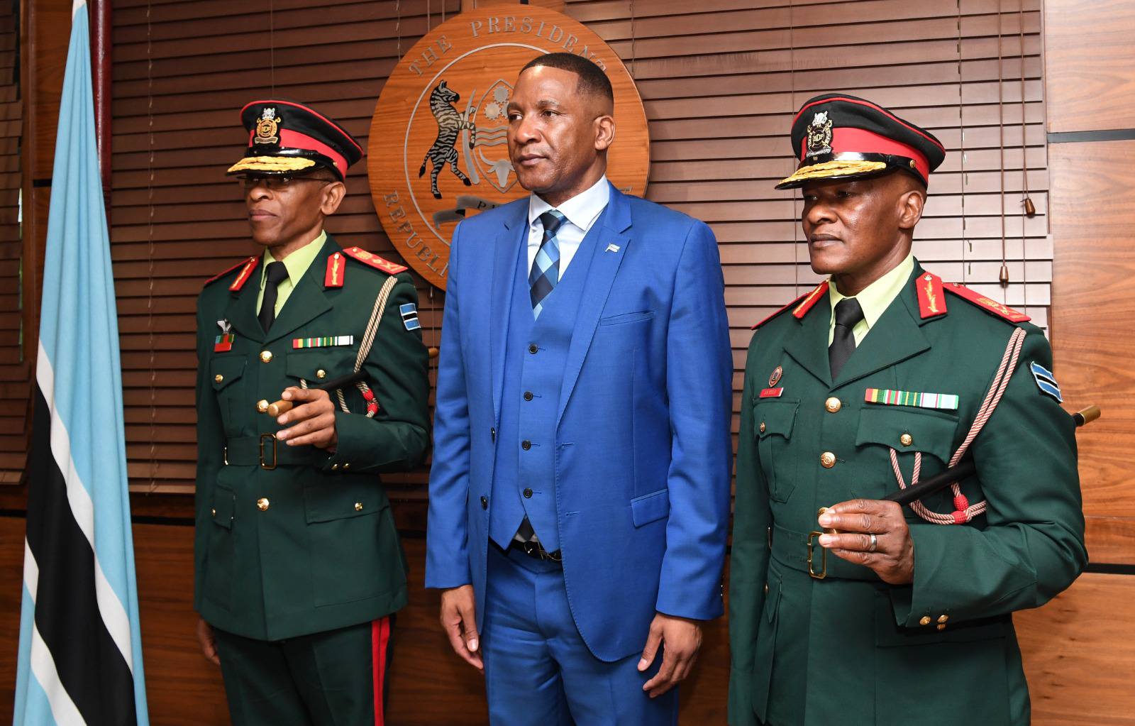 President Duma Boko Swears In New BDF Commander and Deputy - Botswana ...
