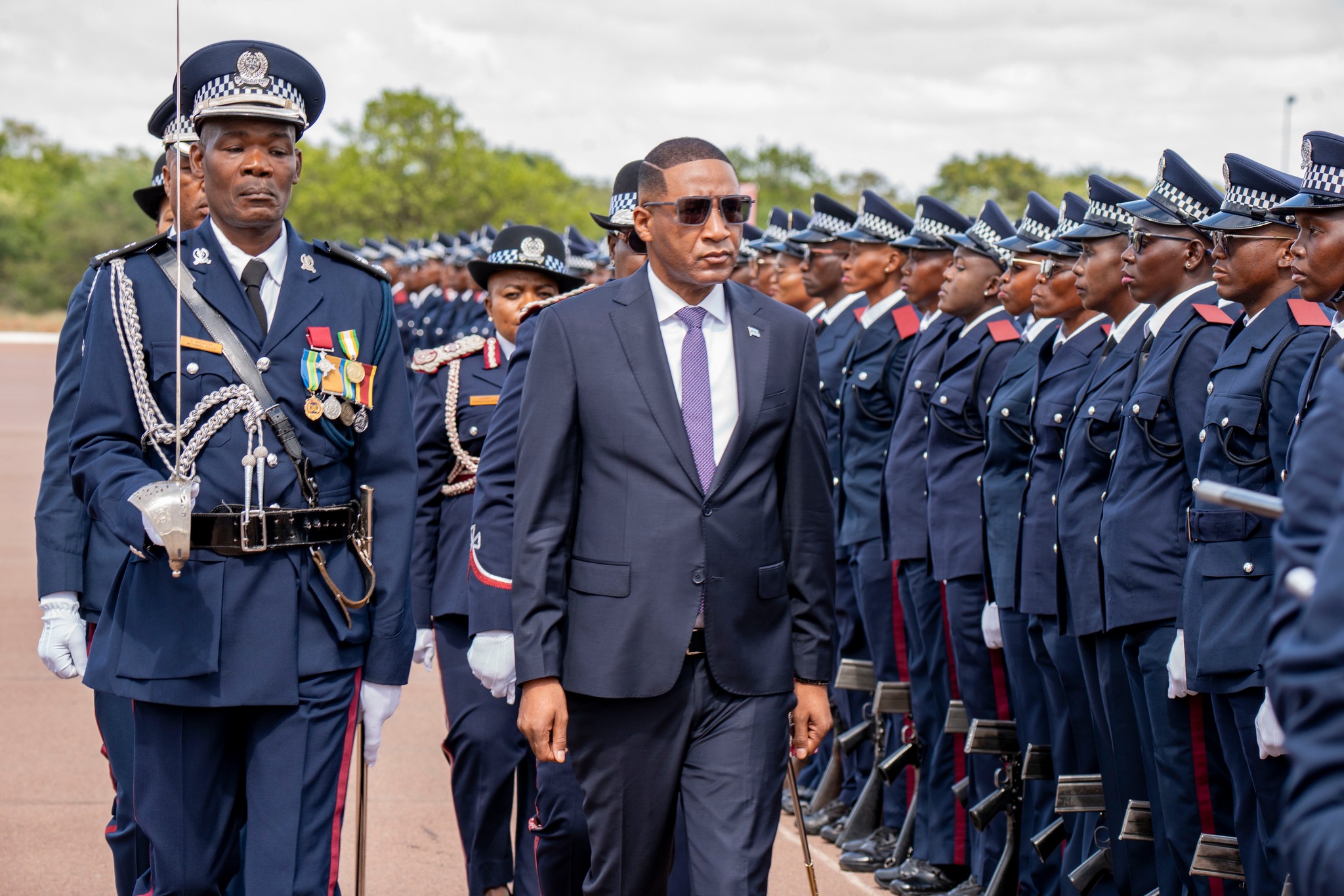 President Boko Officiates Pass‑Out Parade at Botswana Police College ...